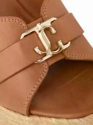 JIMMY CHOO Leda Espadrille Wedge - Brown