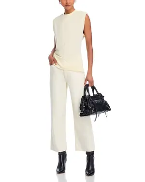 Rag & Bone Featherweight Andi High-rise Wide-leg Jeans - Ecru