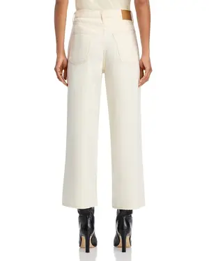 Rag & Bone Featherweight Andi High-rise Wide-leg Jeans - Ecru