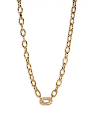 NADRI Alma Pave Link Chain Necklace