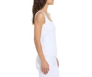 Lyssé Evie Scoop Neck Tank Top - White