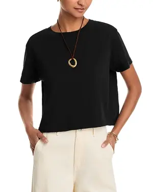 Velvet By Graham & Spencer Sabel Crop Tee - Black