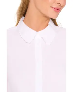 CECE DUPRAZ Eyelet Embroidery Top