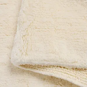 HUDSON PARK COLLECTION Reversible Bath Rug 21 X 34 Exclusive - Fresh Vanilla