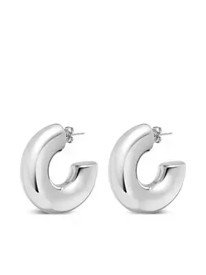 NIALAYA JEWELRY Tube Hoop Earrings - Silver