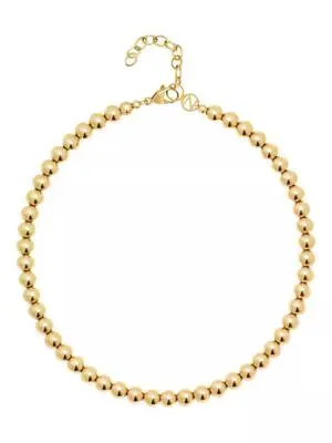 NIALAYA JEWELRY Glow Beaded Choker Necklace - Gold