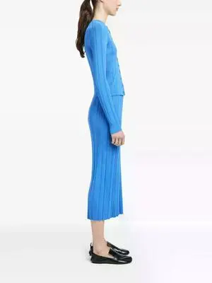 Proenza Schouler Ryanne Ribbed Skirt - Blue