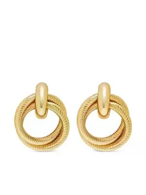 NIALAYA JEWELRY Double Hoop Earrings - Gold