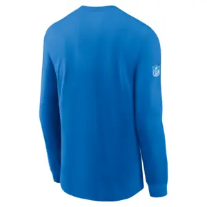 Nike Detroit Lions Sideline Team Issue Dri-fit Nfl Long-sleeve T-shirt - Blue