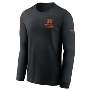 Nike Cincinnati Bengals Dri-fit Long-sleeve T-shirt - Black