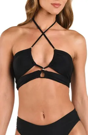L'Agence Sirena Bikini Top - Black