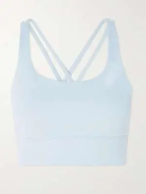 Lululemon Energy Longline Luxtreme Bra Medium Support, B-d Cups Light Blue