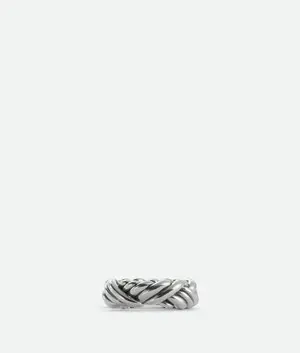 BOTTEGA  VENETA Bottega Veneta Intreccio Ring - Silver