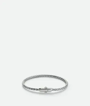 BOTTEGA  VENETA Bottega Veneta Intreccio Sterling Bracelet - Silver
