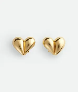 BOTTEGA  VENETA Drop Clip Earrings - Yellow Gold