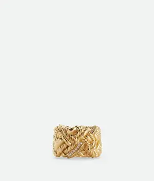 BOTTEGA  VENETA Intreccio Ring - White