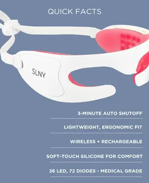 SOLARIS LABORATORIES NY Solaries Laboratories Ny Led Light Therapy + Targeted Vibration Eye Rejuvenation Device - White