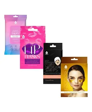 PURSONIC Radiant Skin & Lip Care Bundle – Makeup Removal Wipes - Pink