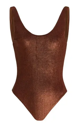 Jade Swim Contour One Piece Swimsuit - Brown