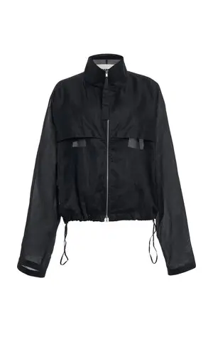 JIL SANDER Cotton Blouson Jacket - Black