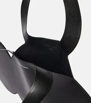 Coperni X Disney® Mickey Heart Leather Tote Bag - Black