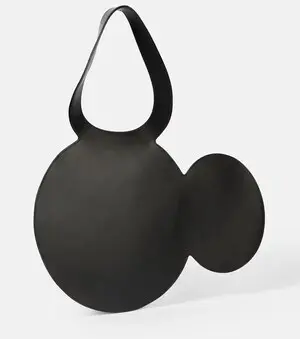 Coperni X Disney® Mickey Heart Leather Tote Bag - Black