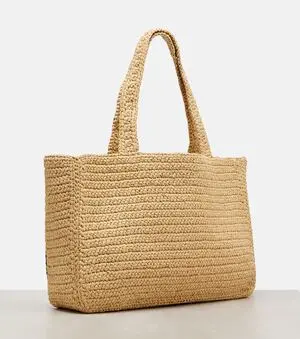Valentino Garavani Viva Superstar Large Crochet Tote - Beige