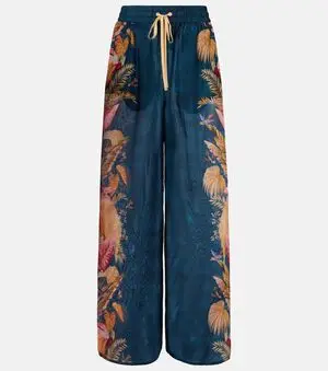 Zimmermann Ascension Floral Silk Wide-leg Pants - Multicoloured