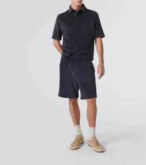 Loro Piana Murano Cotton And Silk Velour Bermuda Shorts