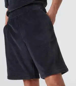 Loro Piana Murano Cotton And Silk Velour Bermuda Shorts