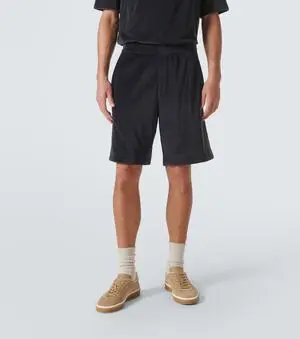 Loro Piana Murano Cotton And Silk Velour Bermuda Shorts