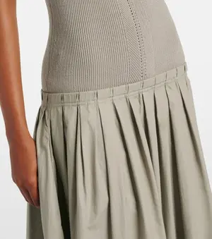 Proenza Schouler White Label Malia Pleated Maxi Dress - Neutrals