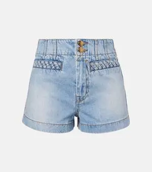 Zimmermann Lucky High-rise Denim Shorts