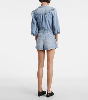 Zimmermann Lucky High-rise Denim Shorts