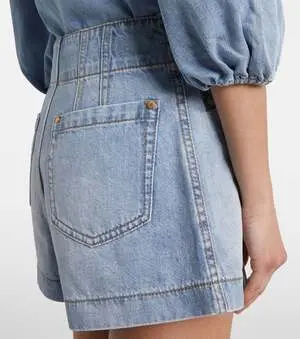 Zimmermann Lucky High-rise Denim Shorts
