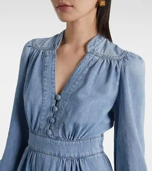 Zimmermann Lucky Denim Midi Dress