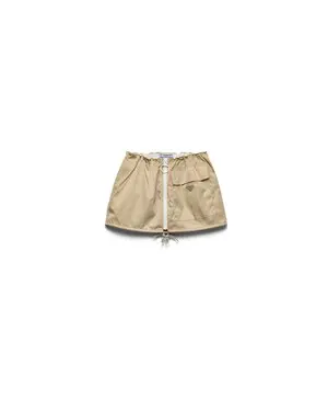 Prada Re-nylon Mini Skirt - Neutral
