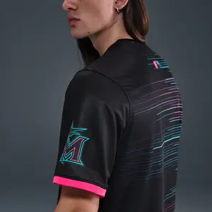 Nike Miami Marlins City Connect Mlb Limited Jersey - Black