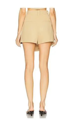 A.L.C. Brody Pleated Overlay Shorts