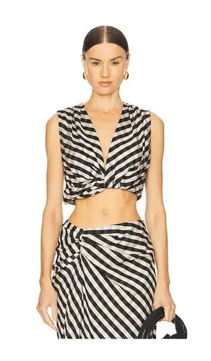 A.L.C. Brooklyn Cropped Voile Top