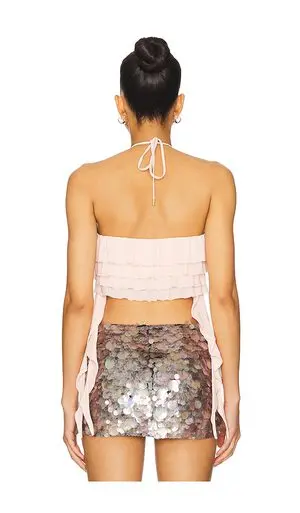 AFRM Agia Halterneck Self-tie Top