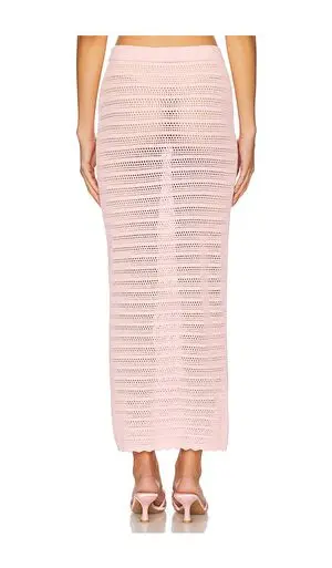 AFRM Dorota Crochet Skirt - Pink