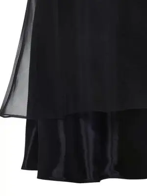 Khaite Monina Layered Skirt - Black