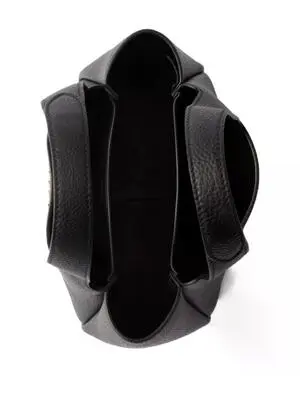 Prada Mini Leather Tote Bag - Black
