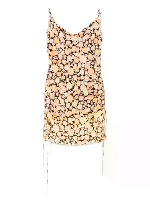 KNWLS Strappy Draped Mini Dress - Neutrals