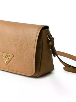 Prada Leather Shoulder Bag - Brown