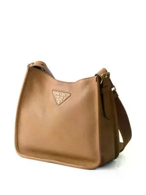 Prada Leather Shoulder Bag - Brown