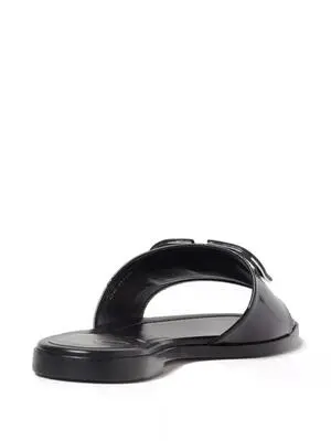 Valentino Garavani Vlogo Flat Slides - Black