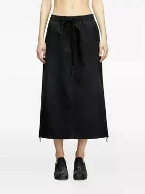 DIESEL® Drawstring Midi Skirt