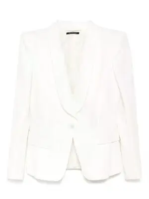 TOM FORD Shawl-lapel Single-breasted Blazer - White